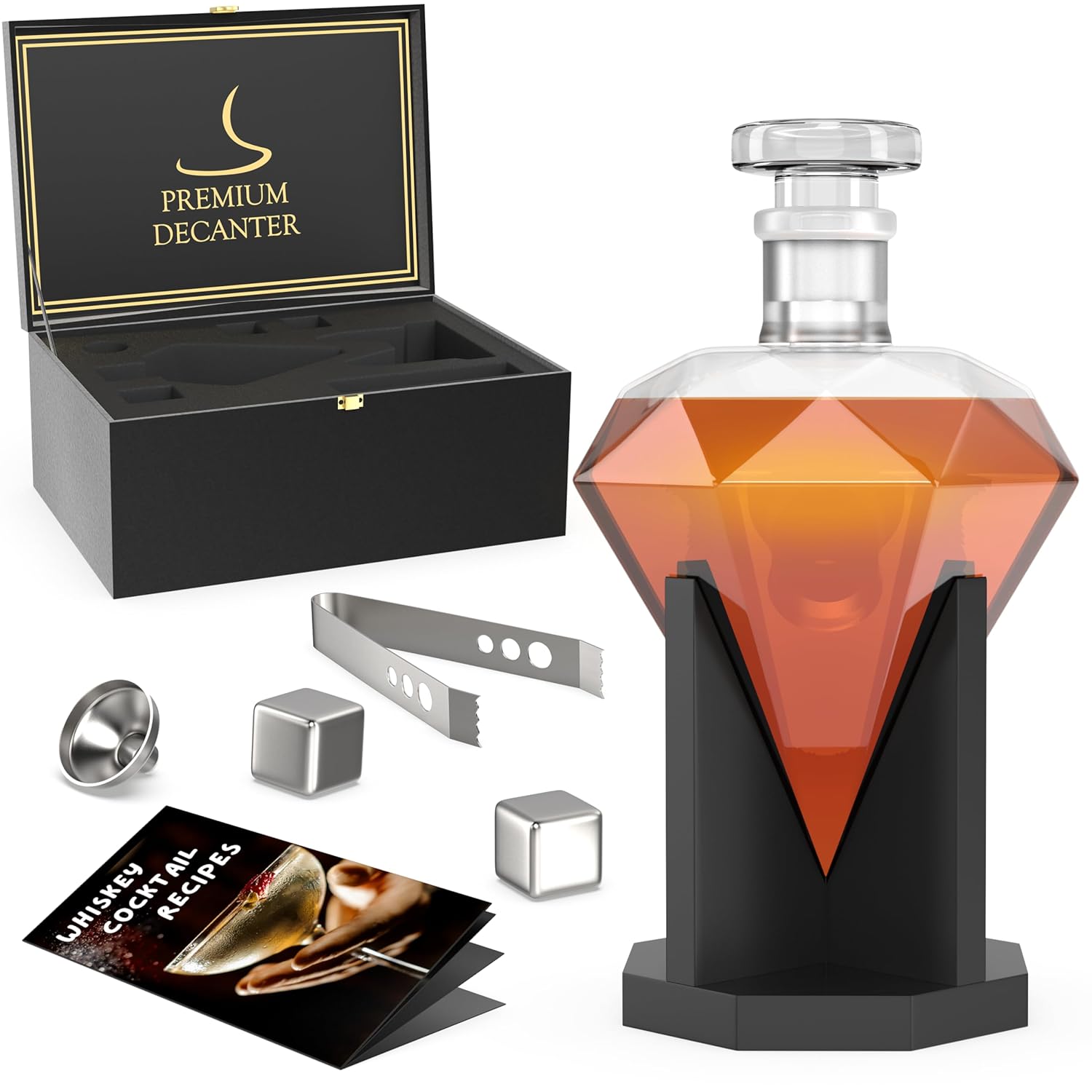 Enem Whiskey Diamond Decanter Set – enem